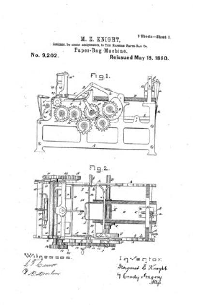 NIHF Inductee Margaret Knight Invented the Paper Bag Making Machine